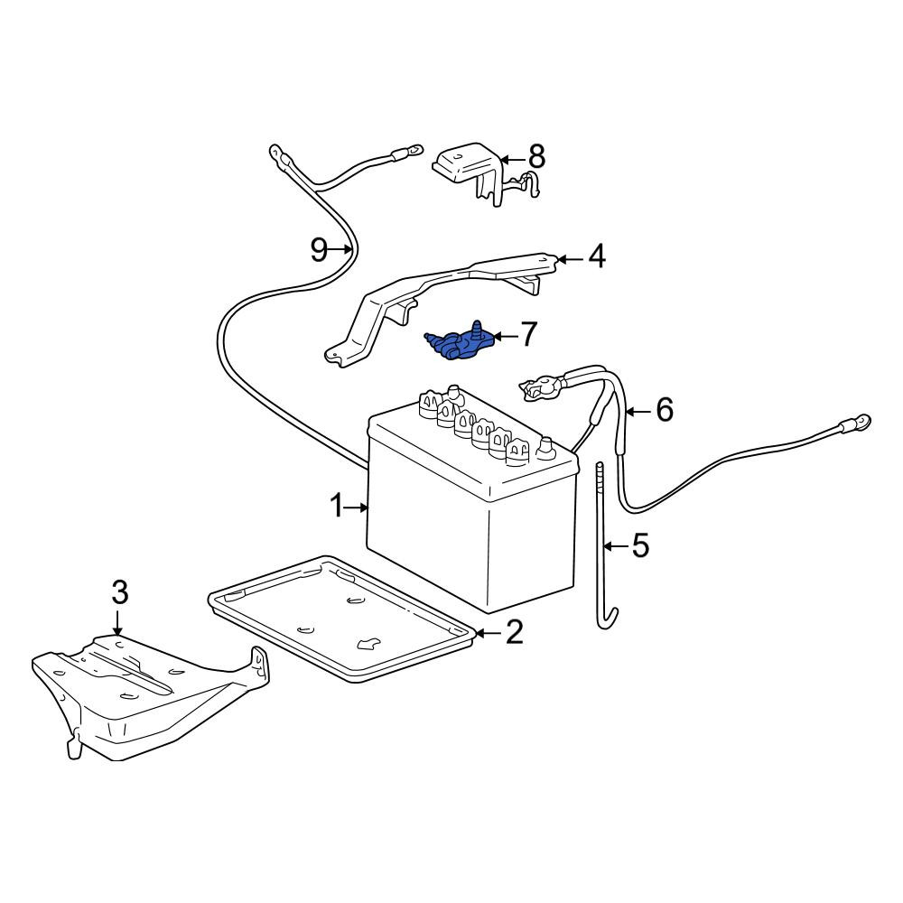 Toyota OE 9098205035 - Battery Cable Terminal End