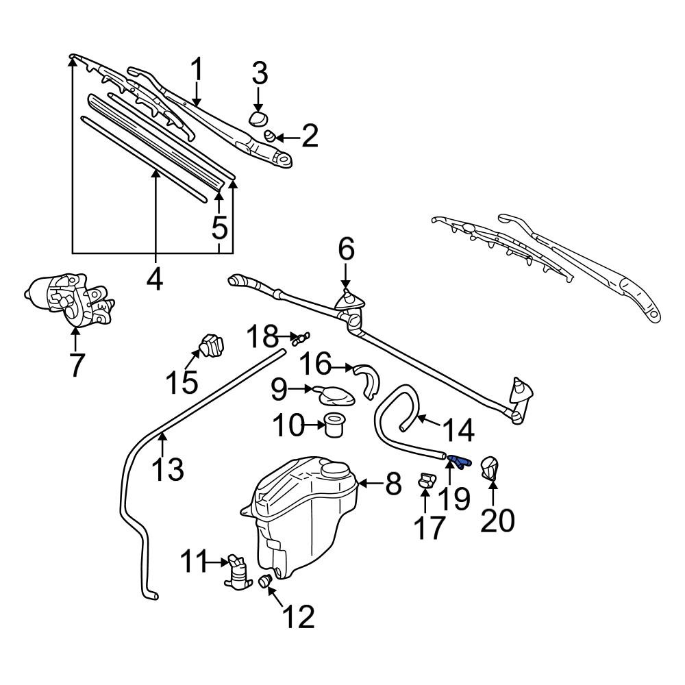 Toyota OE 8537801010 - Windshield Washer Hose Connector