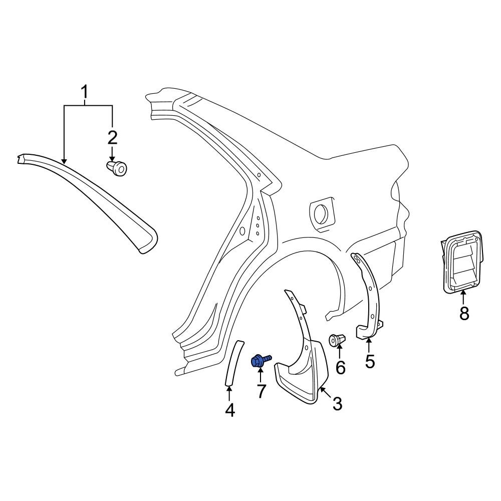 Toyota OE 90159A0053 - Fender Liner Screw
