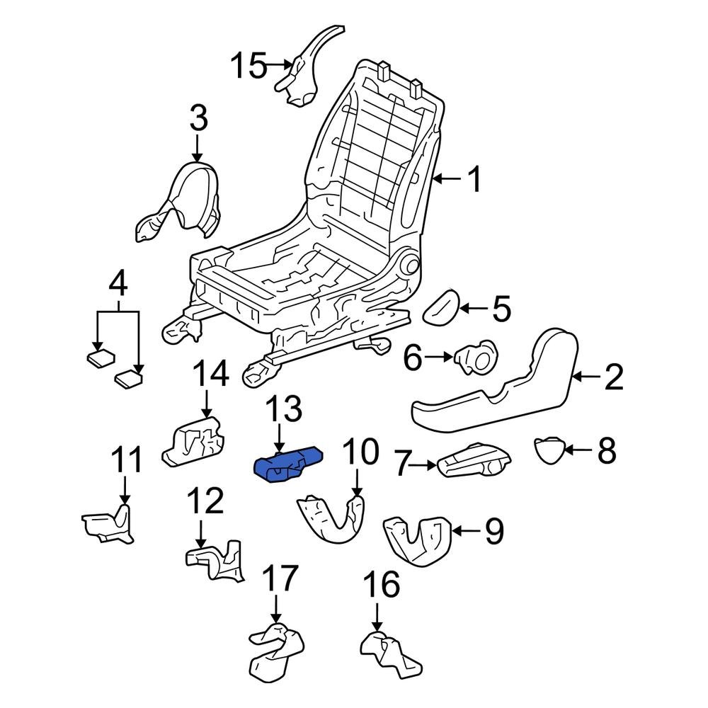 Toyota OE 8917833020 - Front Left Seat Track Position Sensor