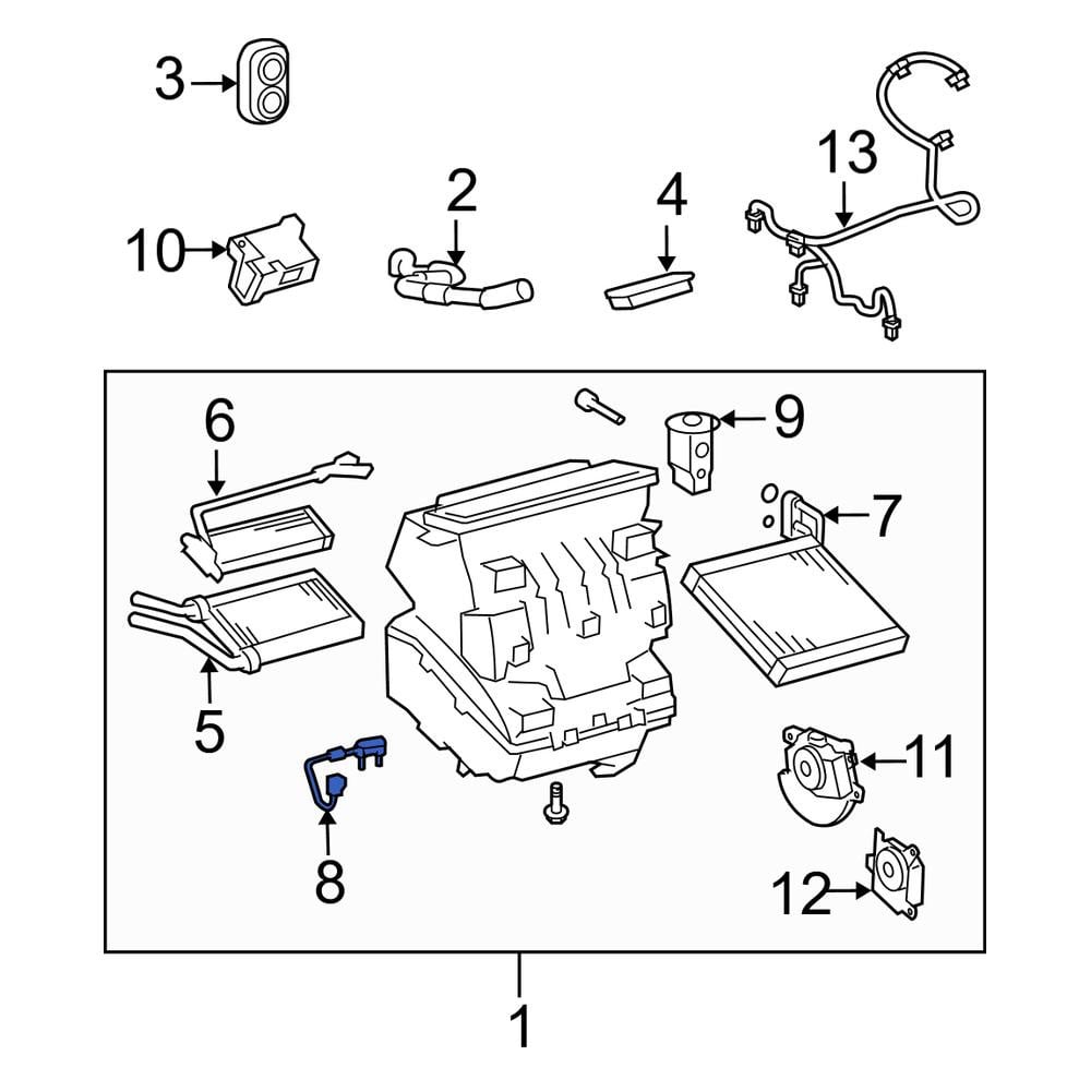 Toyota OE 8862502120 - A/C Evaporator Temperature Sensor