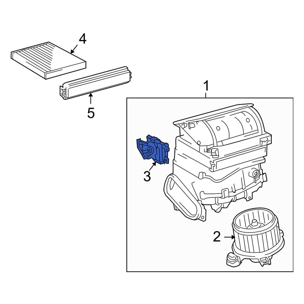 Toyota OE 8710602220 - HVAC Air Adjustment Control Motor