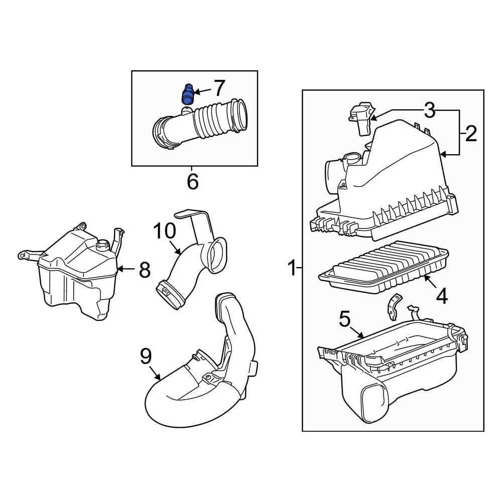 Toyota OE 9090406008 - Engine Air Intake Hose Adapter