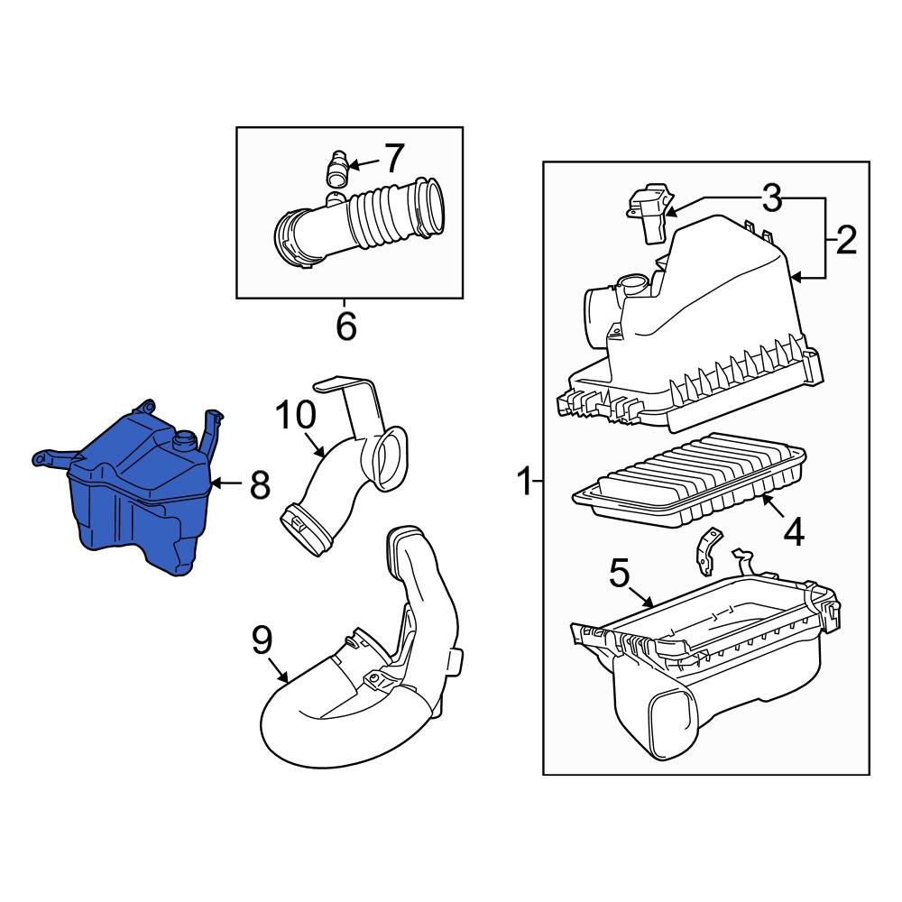 Toyota OE 1789322900 - Engine Air Intake Resonator