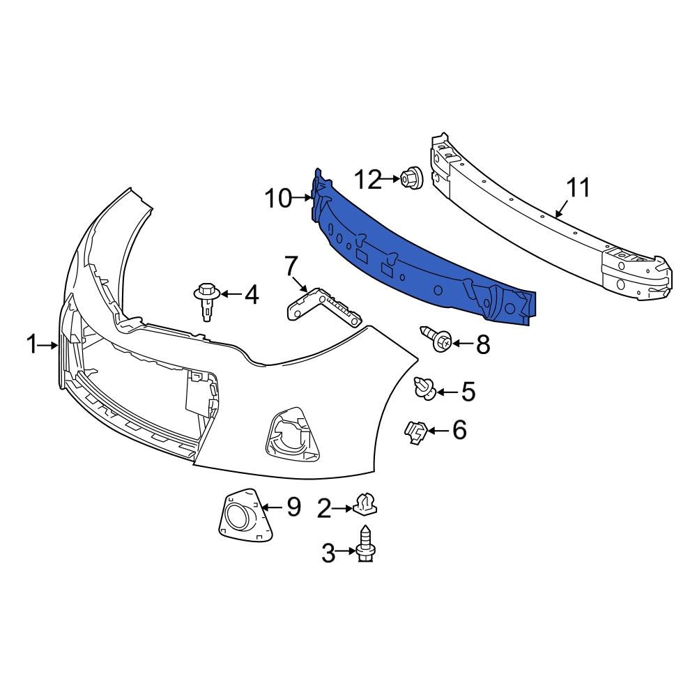 Toyota OE 5261102280 - Front Bumper Impact Absorber