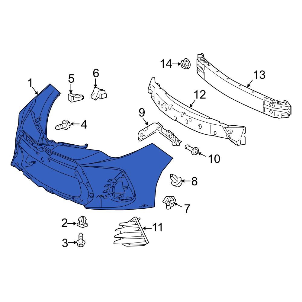 Toyota OE 5211903908 - Front Bumper Cover