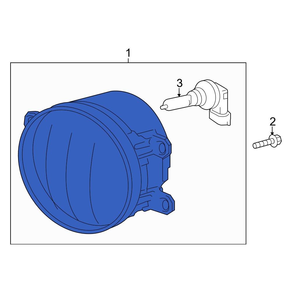 Toyota OE 8122002160 - Front Left Fog Light
