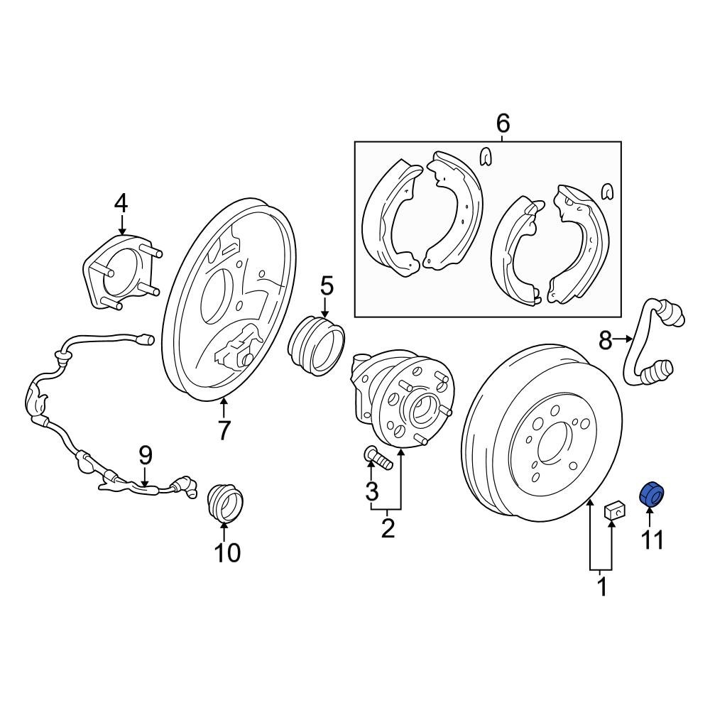 Toyota OE 9008017238 - Front Axle Nut