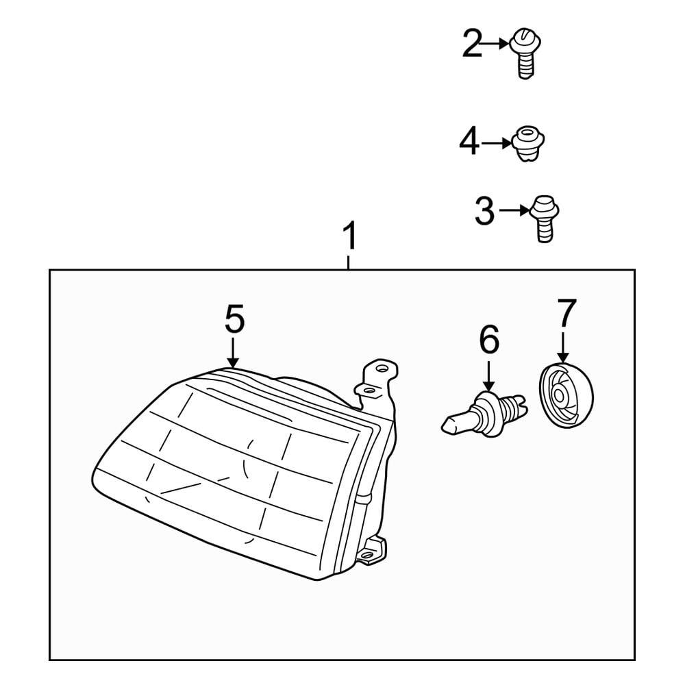 Toyota OE 811500C020 - Front Left Headlight Assembly