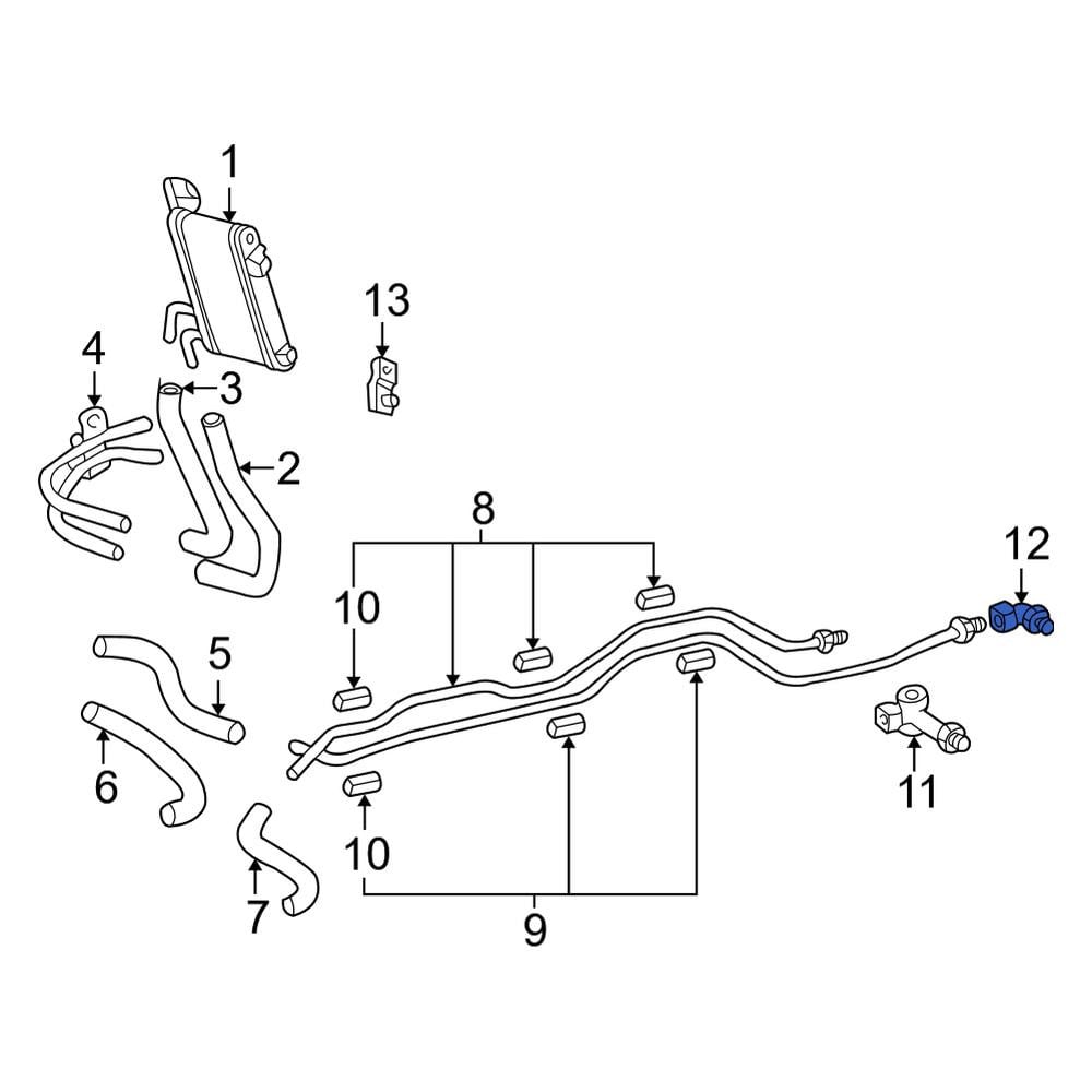 Toyota OE 9040716009 - Automatic Transmission Oil Cooler End Fitting
