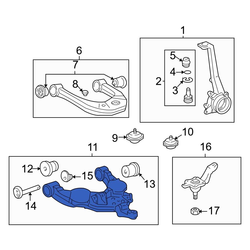 Toyota OE 4806934040 - Front Left Lower Suspension Control Arm