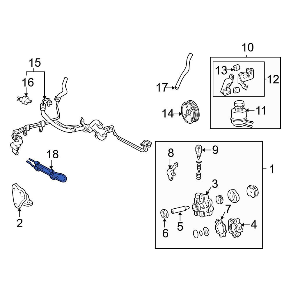 Toyota OE 444200C011 - Front Power Steering Cooler
