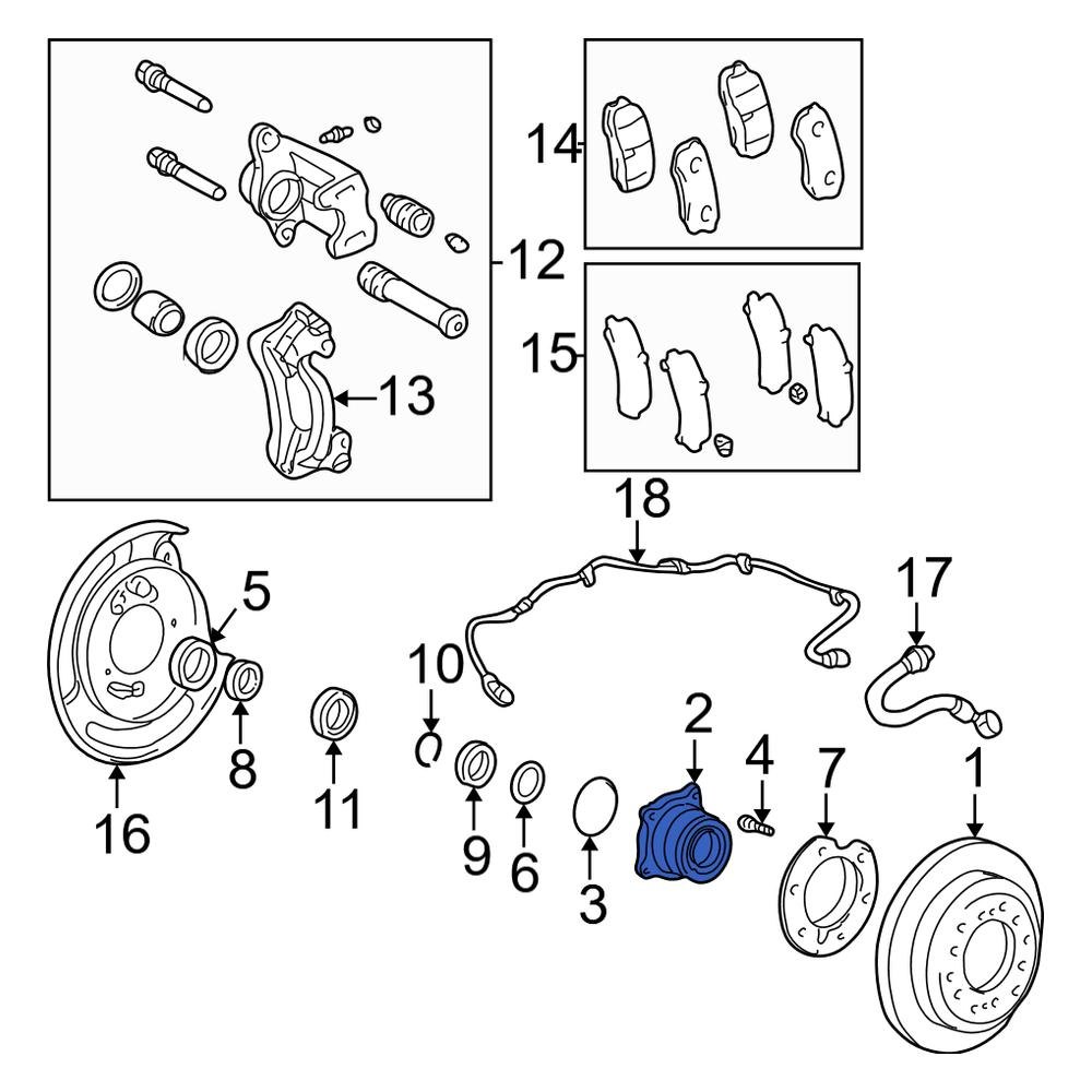 Toyota OE 4350235110 - Front Wheel Hub