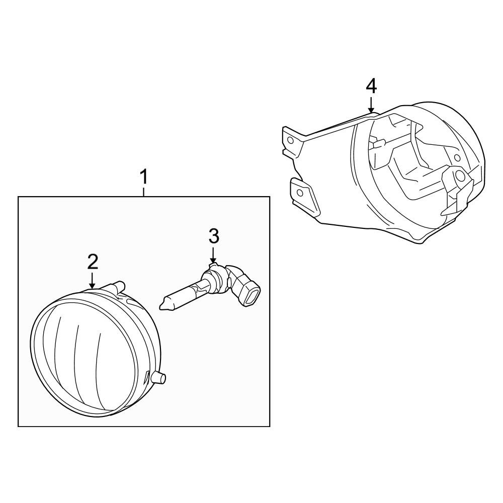 Toyota OE 81210AA030 - Front Fog Light
