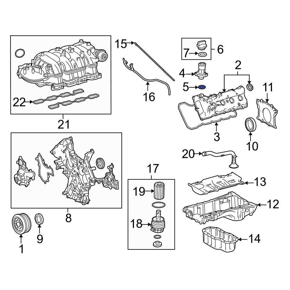 Toyota OE 1219638010 - Engine Oil Filler Tube Gasket