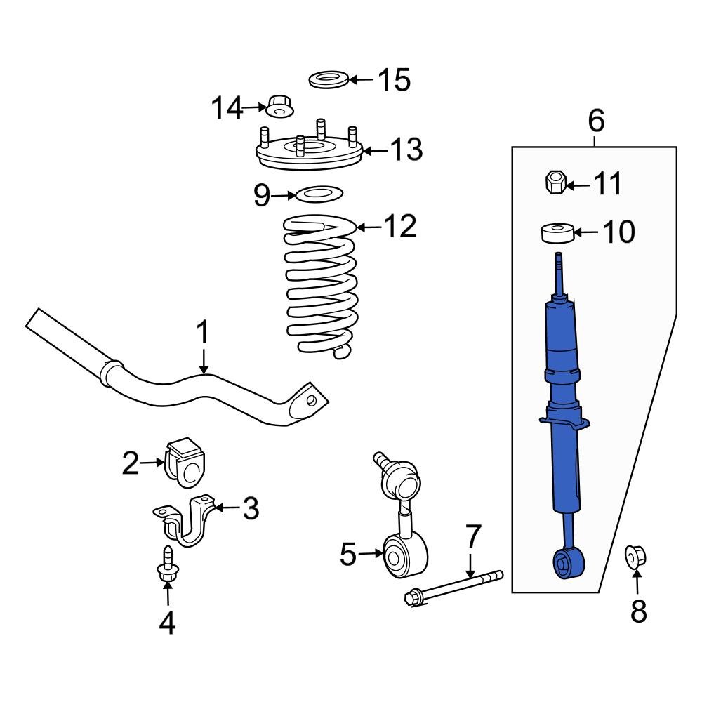 Toyota OE 4851034010 - Front Suspension Shock Absorber