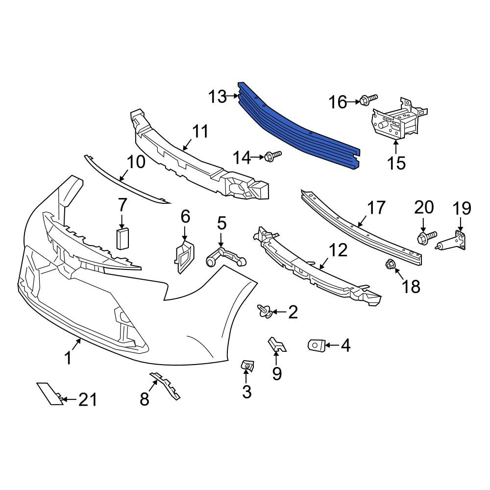 Toyota OE 5213102270 - Front Bumper Impact Bar