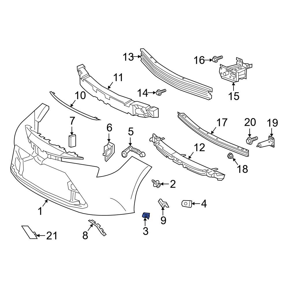 Toyota OE 5387917020 - Bumper Cover Retainer