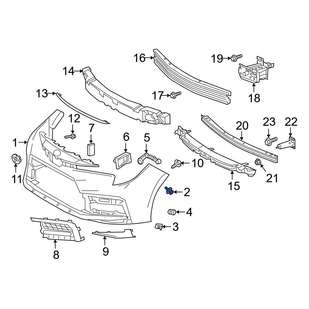 Toyota OE 5387902150 - Fender Liner Nut