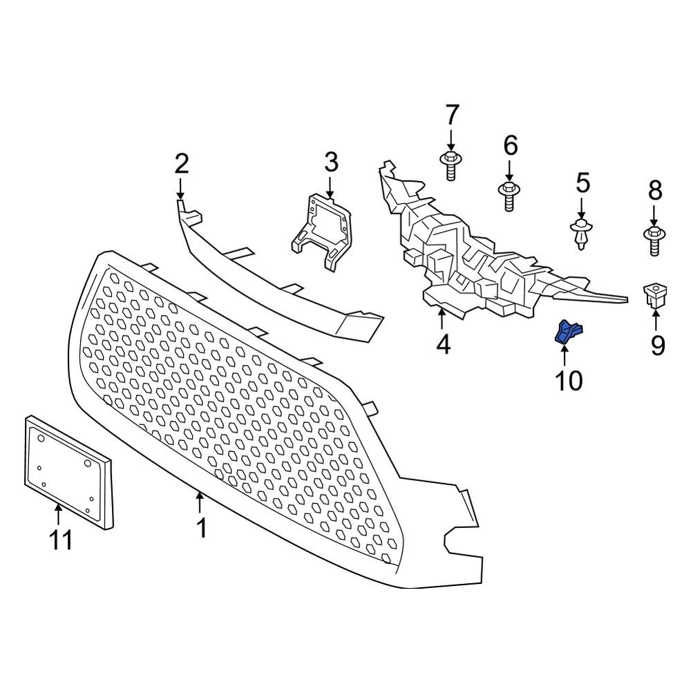 Toyota OE 5252702110 - Grille Reinforcement Clip