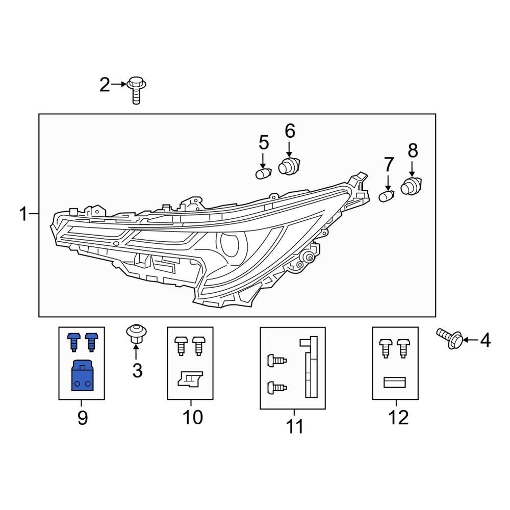 Toyota OE 8119412260 - Left Upper Outer Headlight Bracket