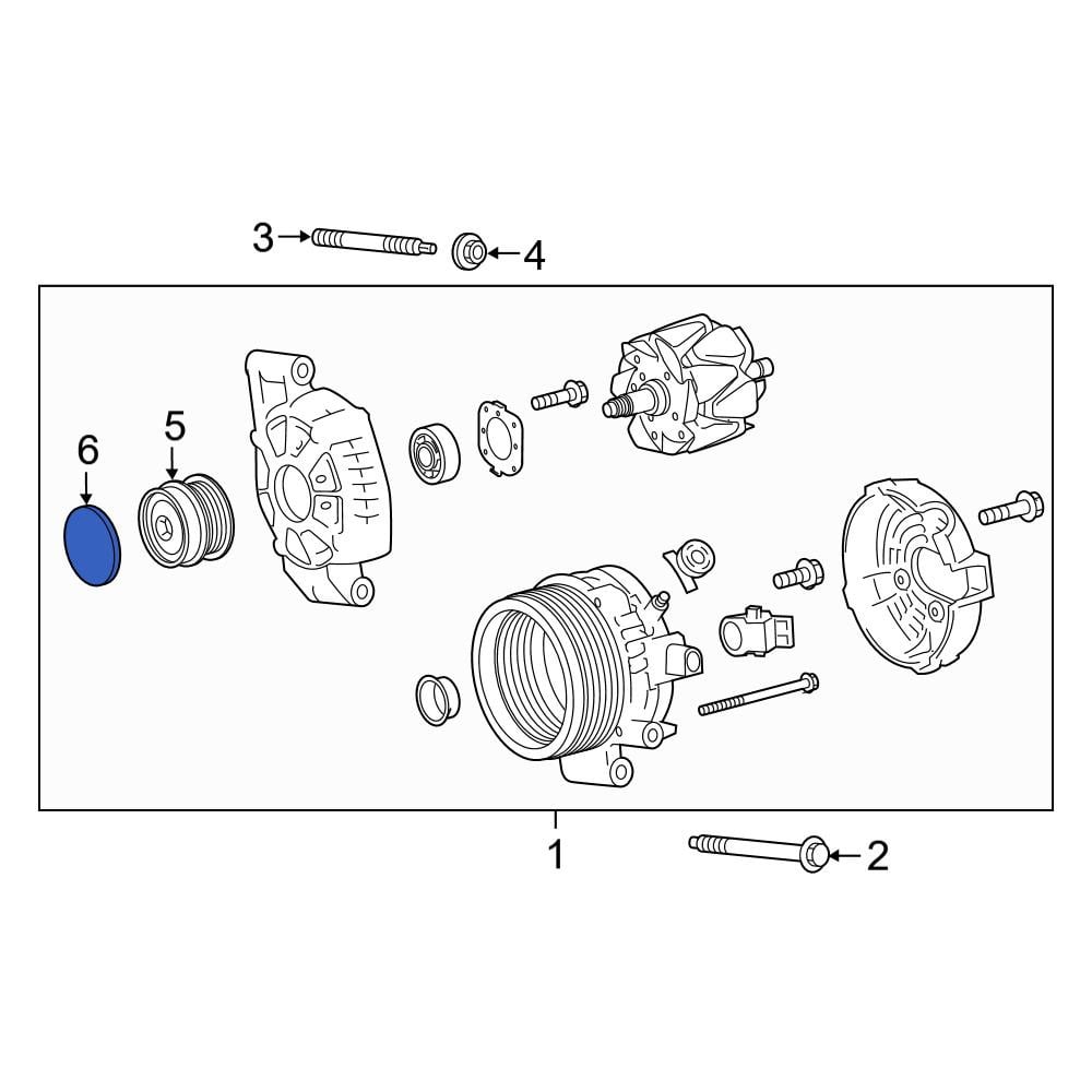 Toyota OE 274160W050 - Alternator Pulley Cap