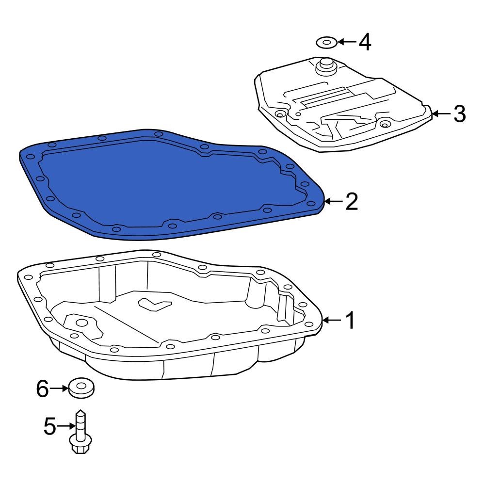 Toyota OE 3516812091 - Transmission Oil Pan Gasket