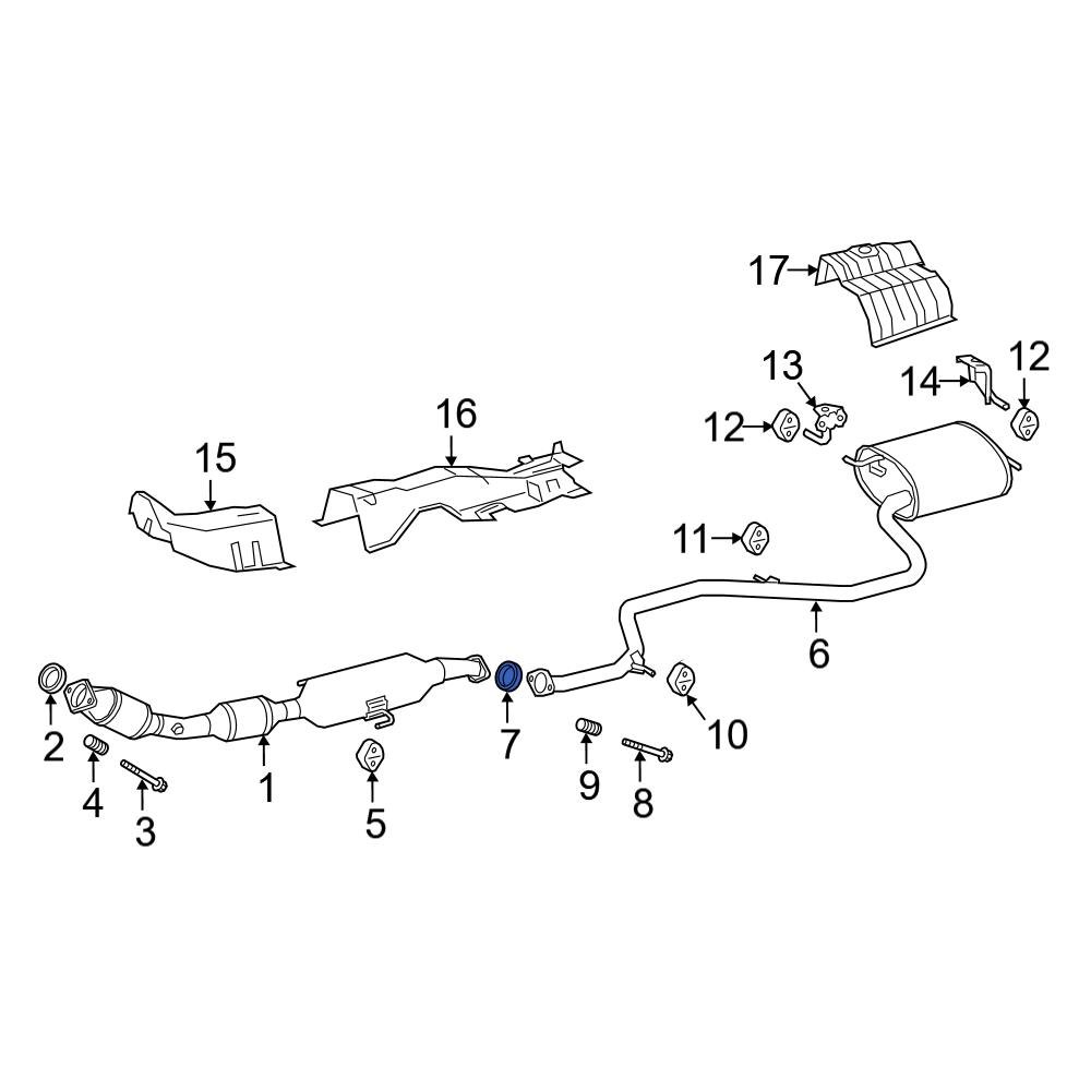 Toyota OE 17451F2010 - Exhaust Muffler Gasket