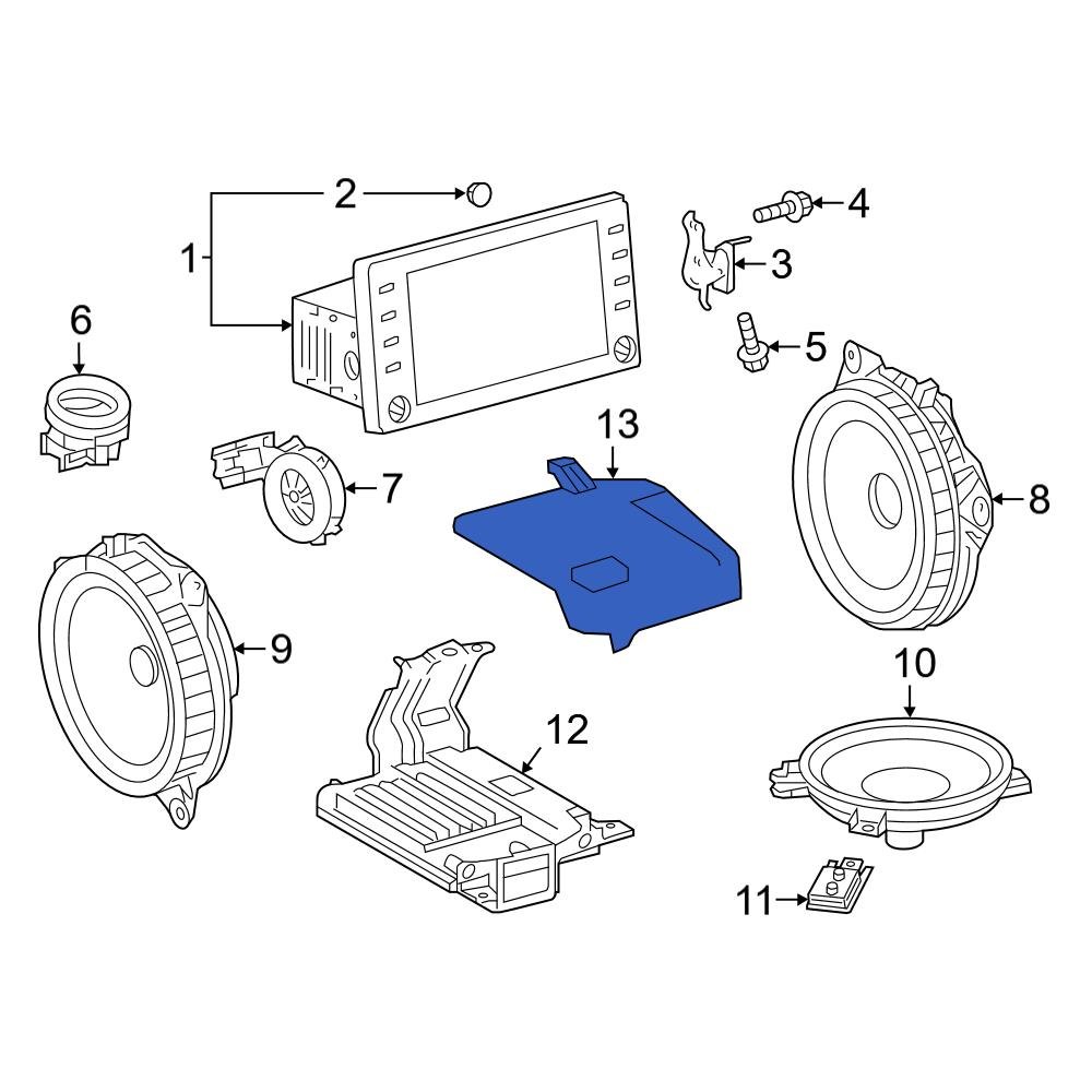 Toyota OE 8618302040 - Radio Amplifier Cap