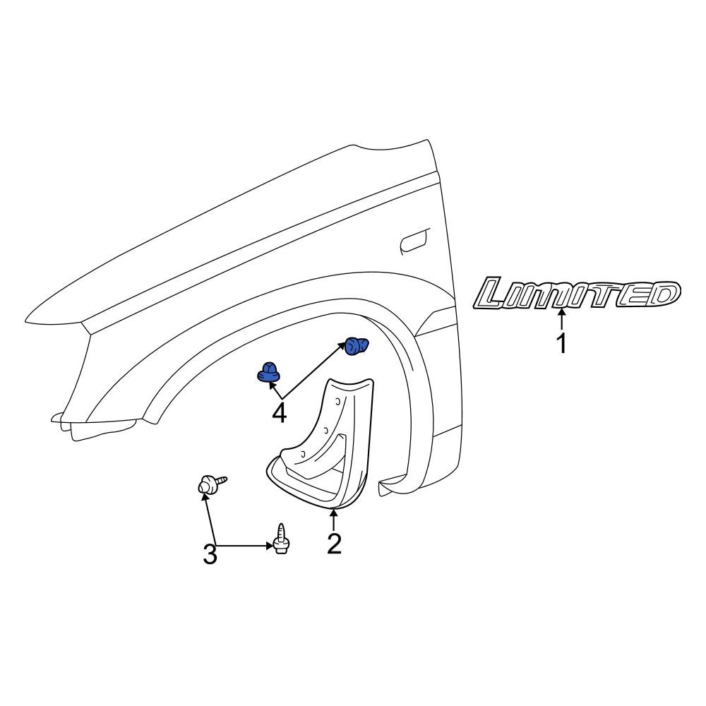 Toyota OE 9018906067 - Fender Molding Grommet