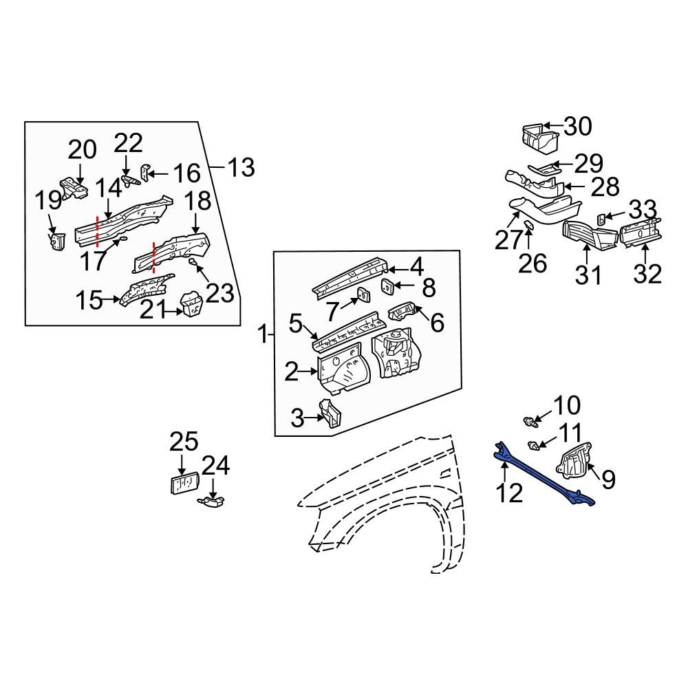 Toyota OE 5368148030 - Suspension Strut Brace