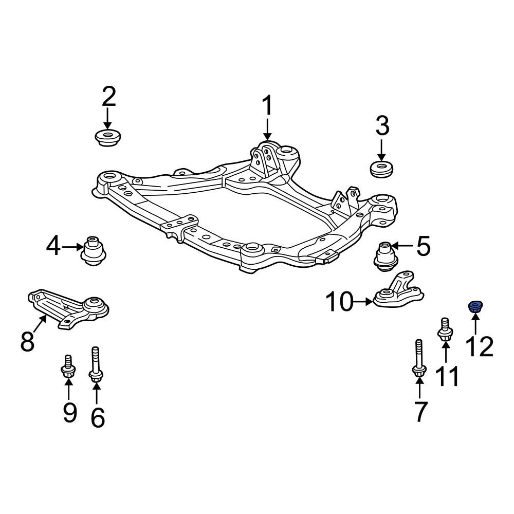Toyota OE 9008017262 - Engine Cradle Nut