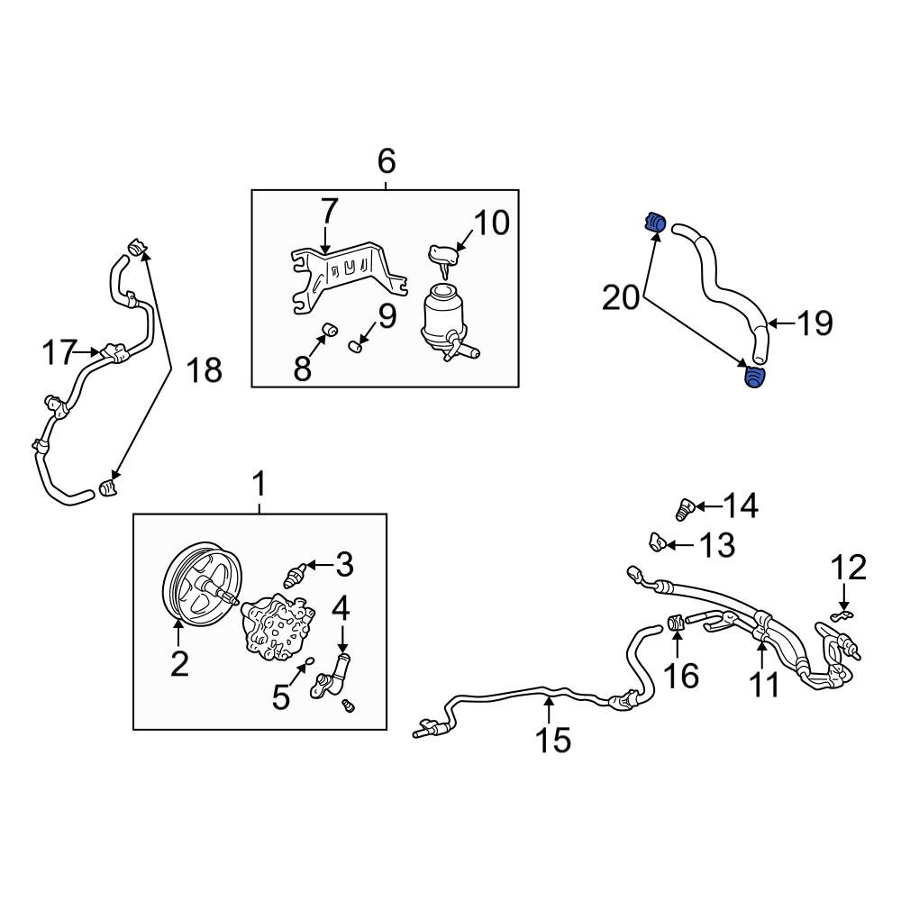 Toyota OE 9046721010 - Power Steering Hose Clamp
