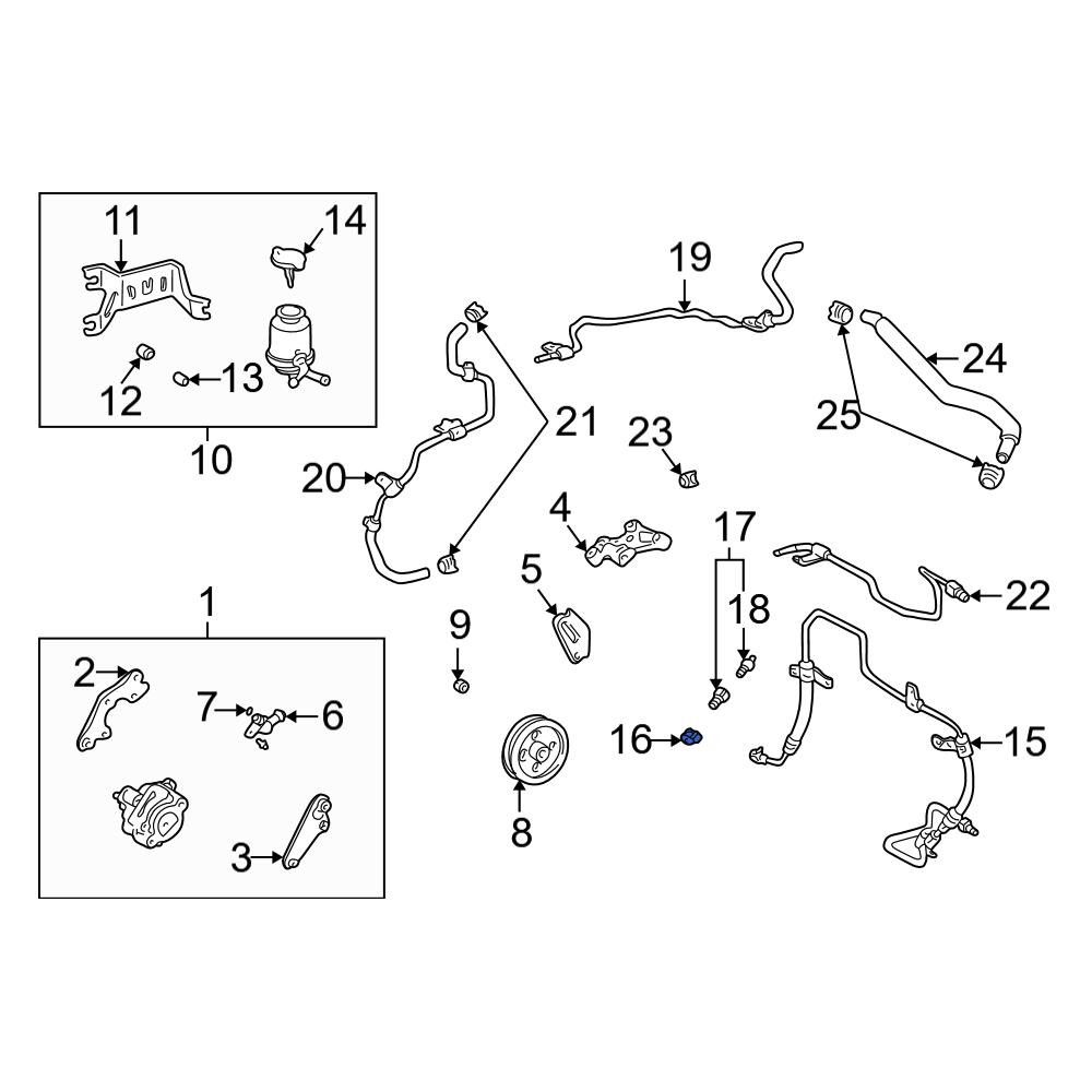 Toyota OE 4432730030 - Power Steering Pressure Hose Gasket