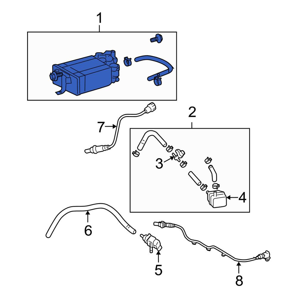 Toyota OE 777400E020 - Vapor Canister