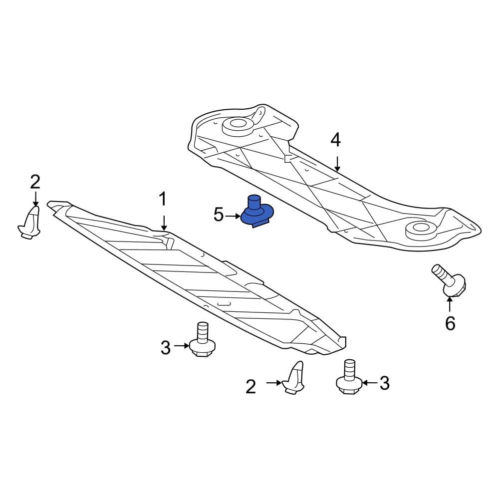 Toyota OE 514550E010 - Radiator Support Splash Shield Grommet