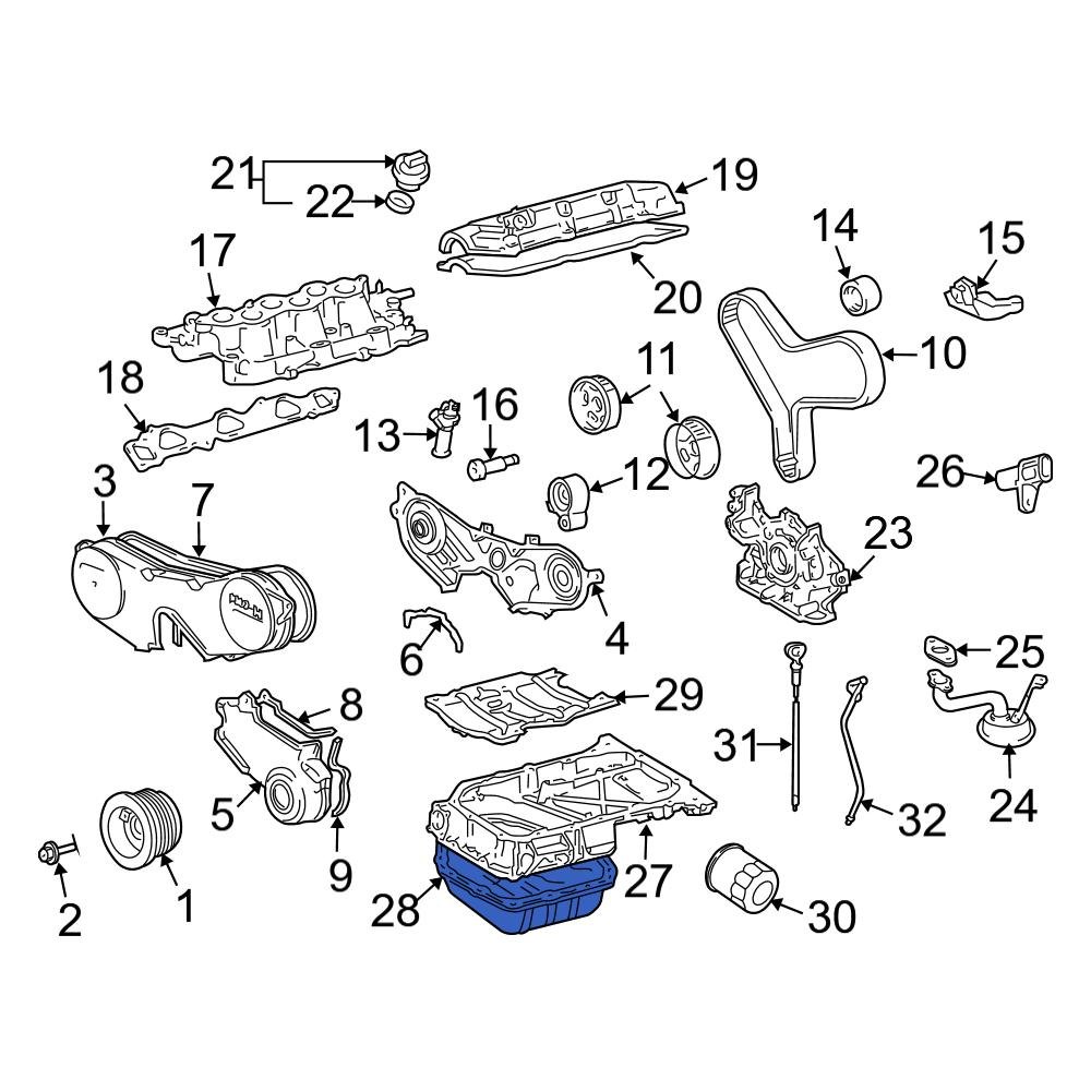 Toyota OE 1210220010 - Lower Engine Oil Pan