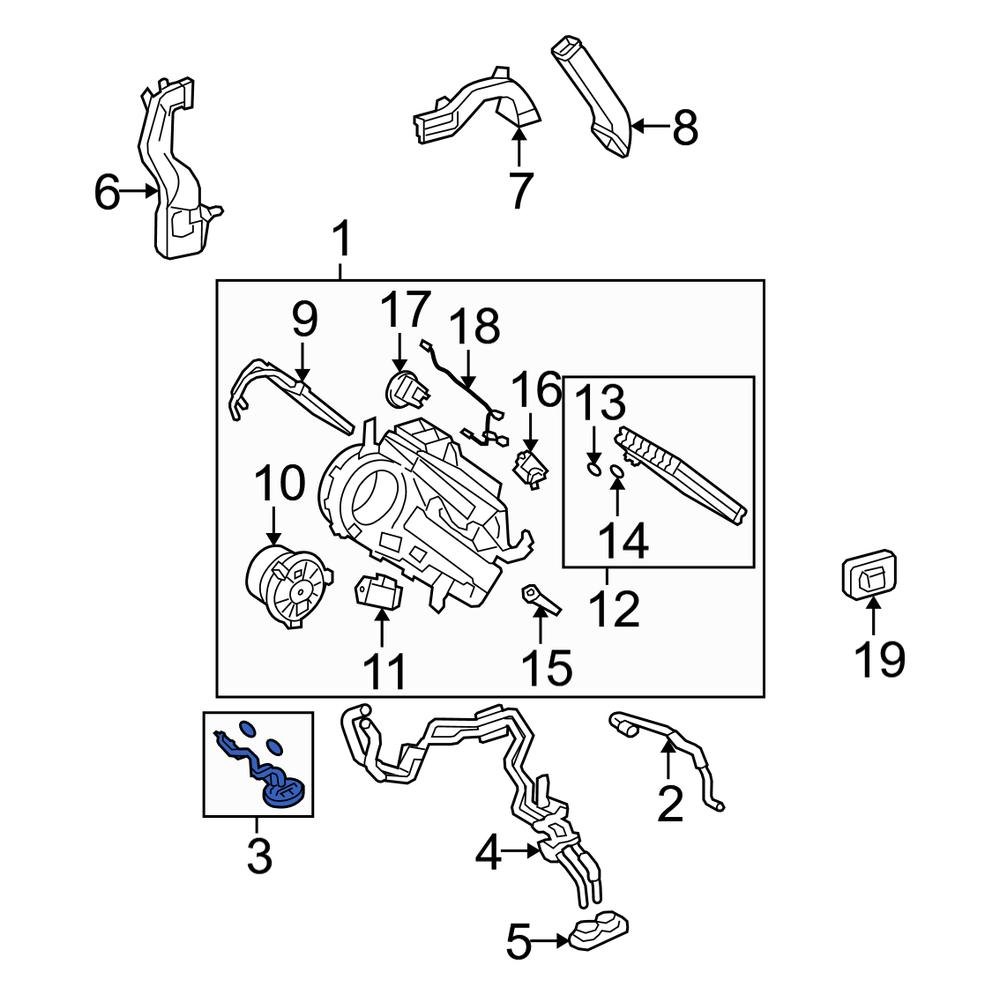 Toyota OE 872090E090 - HVAC Heater Hose
