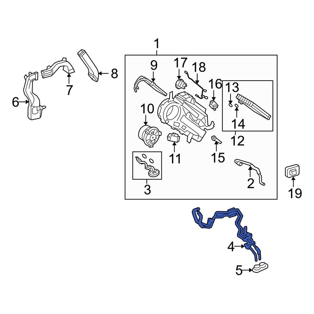 Toyota OE 872090E080 - HVAC Heater Hose