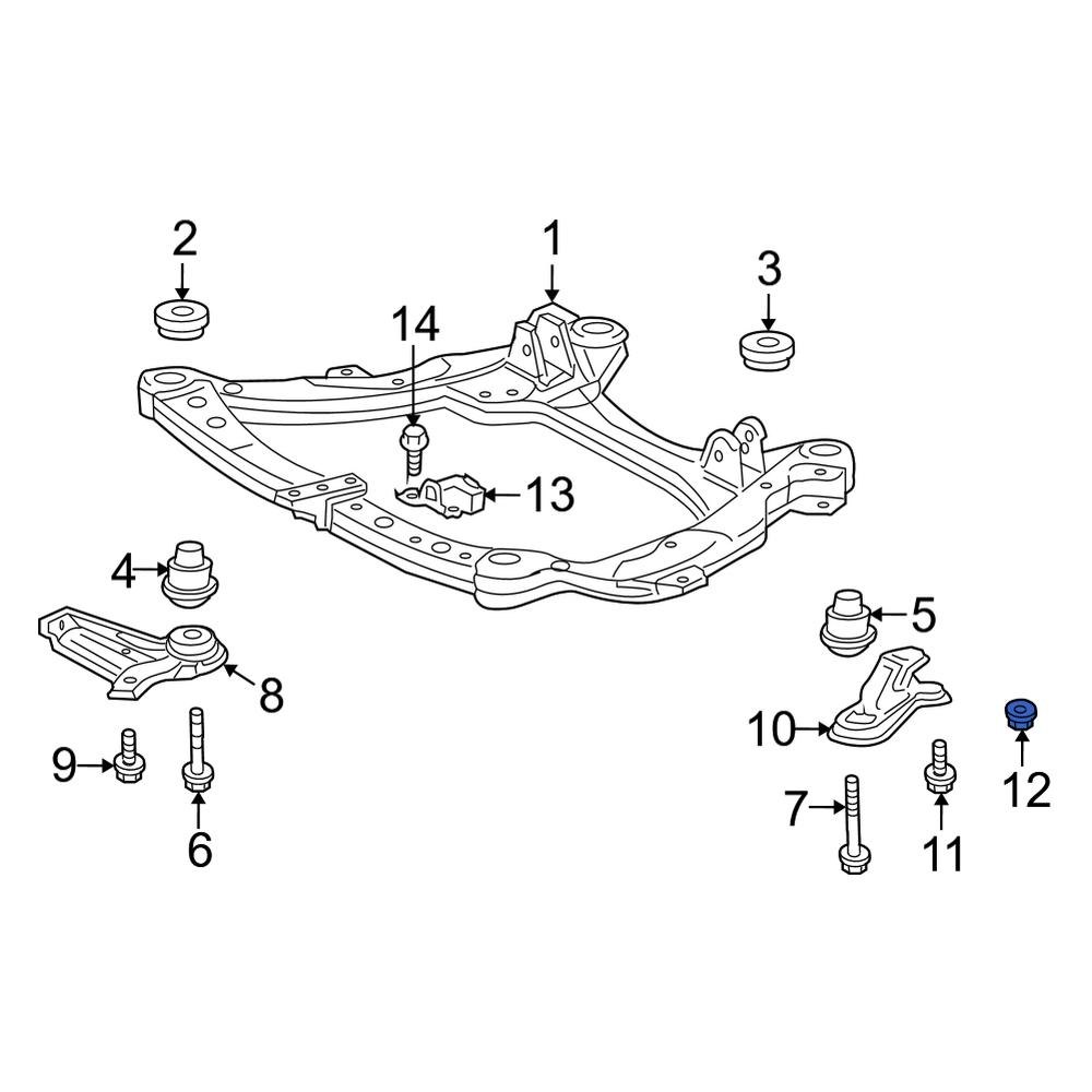Toyota OE 9008017262 - Engine Cradle Nut