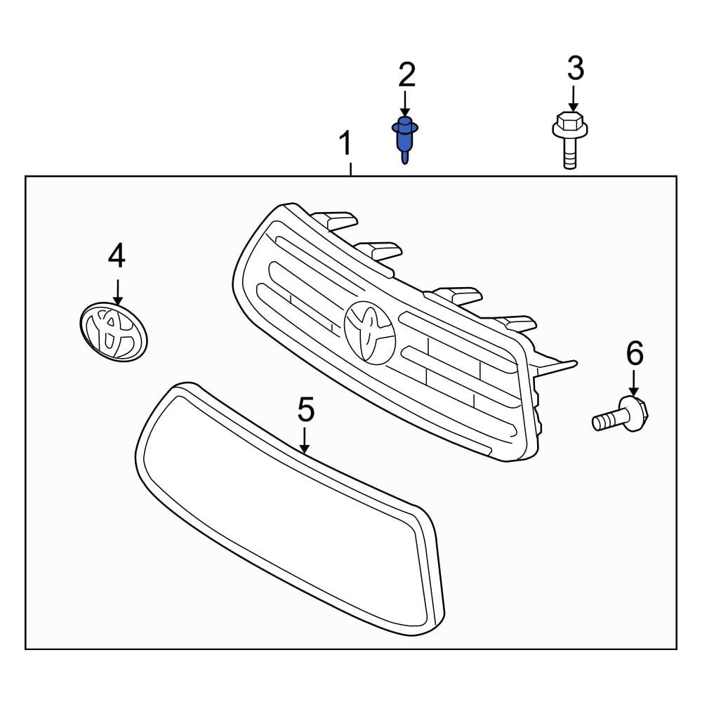 Toyota OE 5216102020 - Bumper Cover Retainer