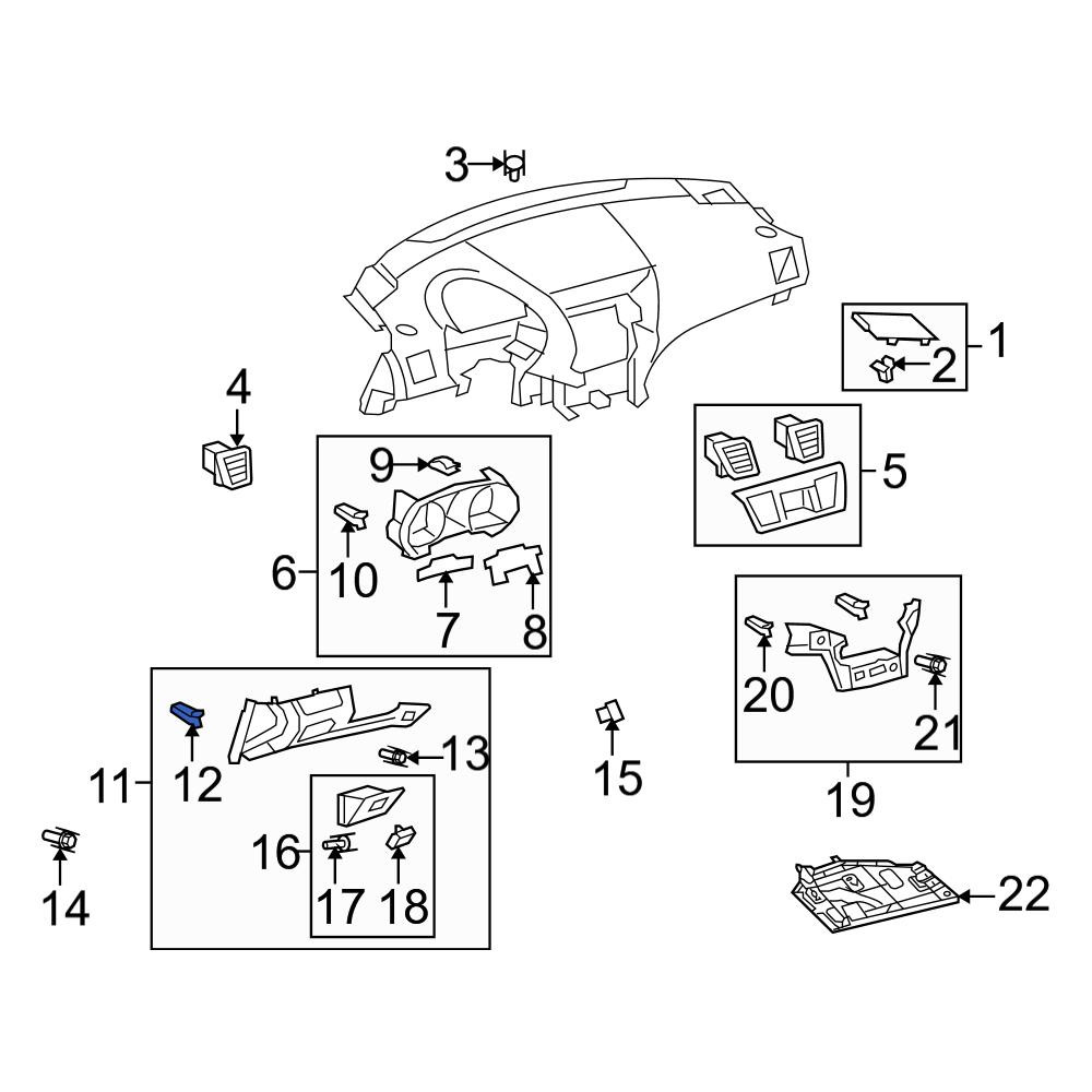 Toyota OE 9046712080 - Seat Back Cushion Clip