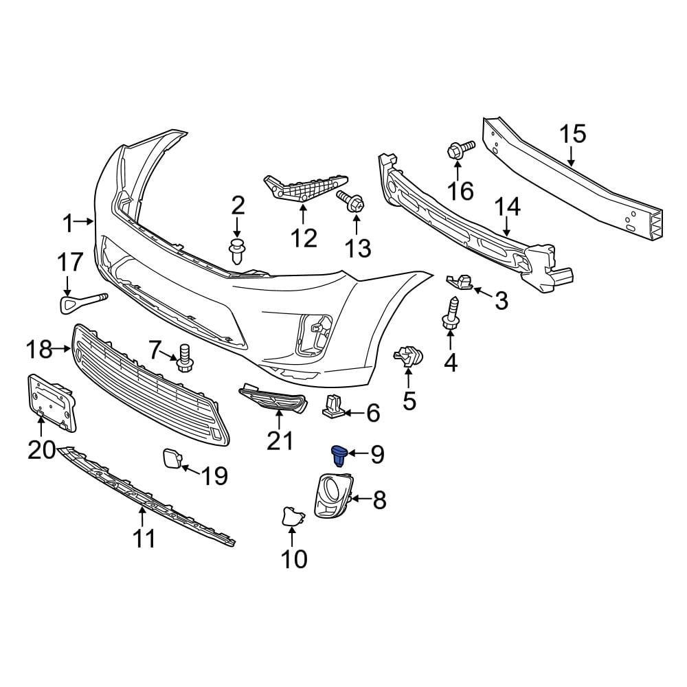 Toyota OE 753920R010 - Bumper Cover Retainer