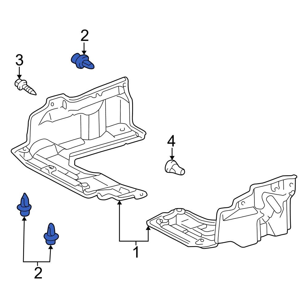 Toyota OE 9046710183 - Fender Liner Extension Clip