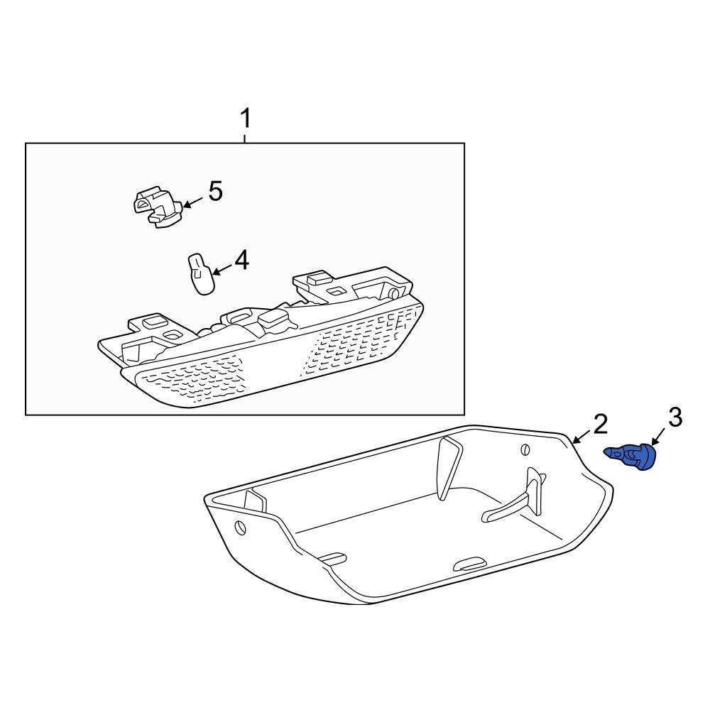 Toyota OE 904670707122 - Front Bumper Cover Retainer