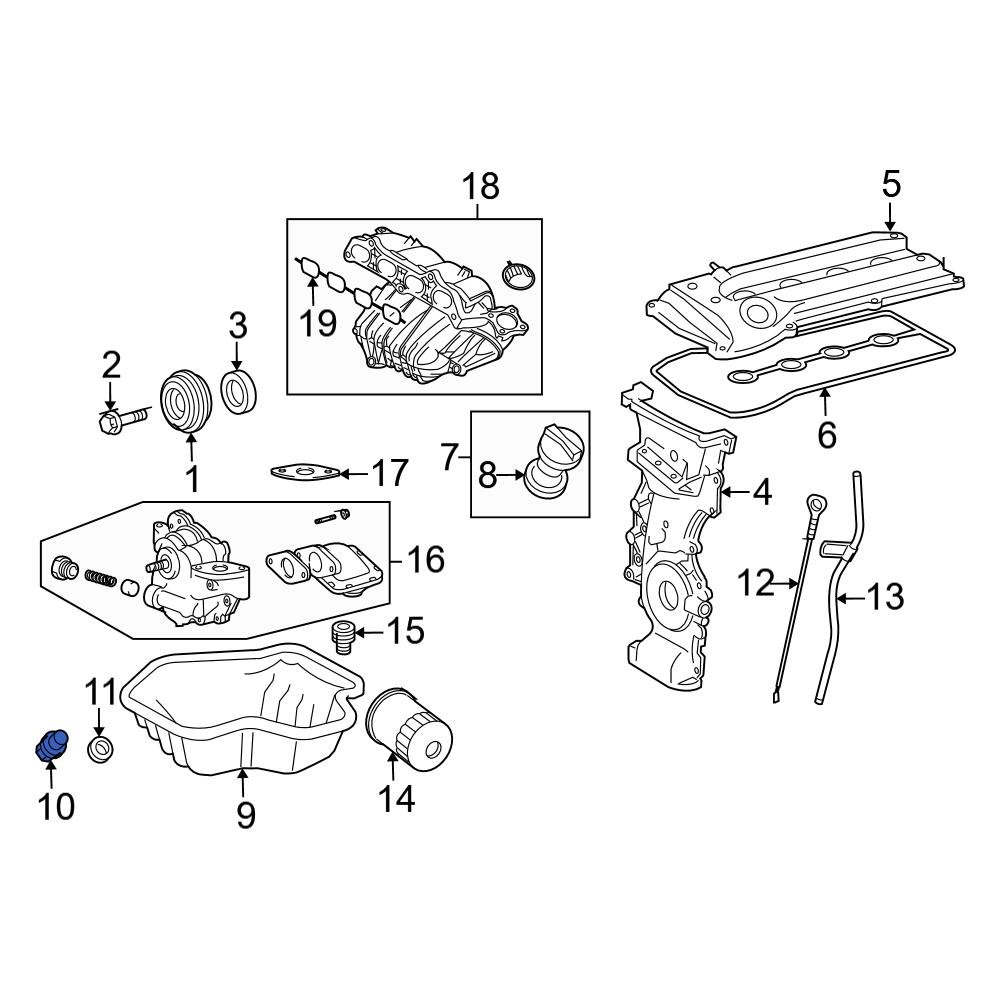 Toyota OE 9034112012 - Engine Oil Drain Plug