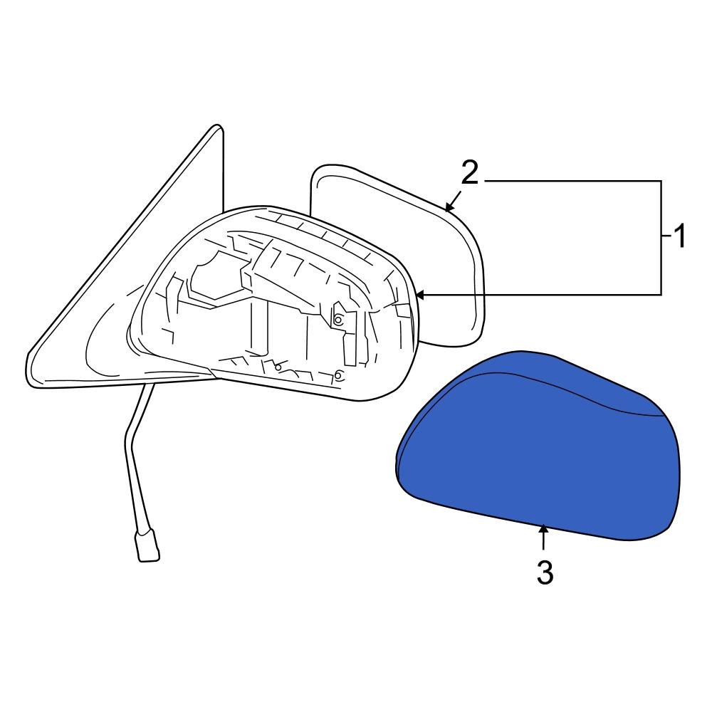Toyota OE 8794502939 - Front Left Door Mirror Cover