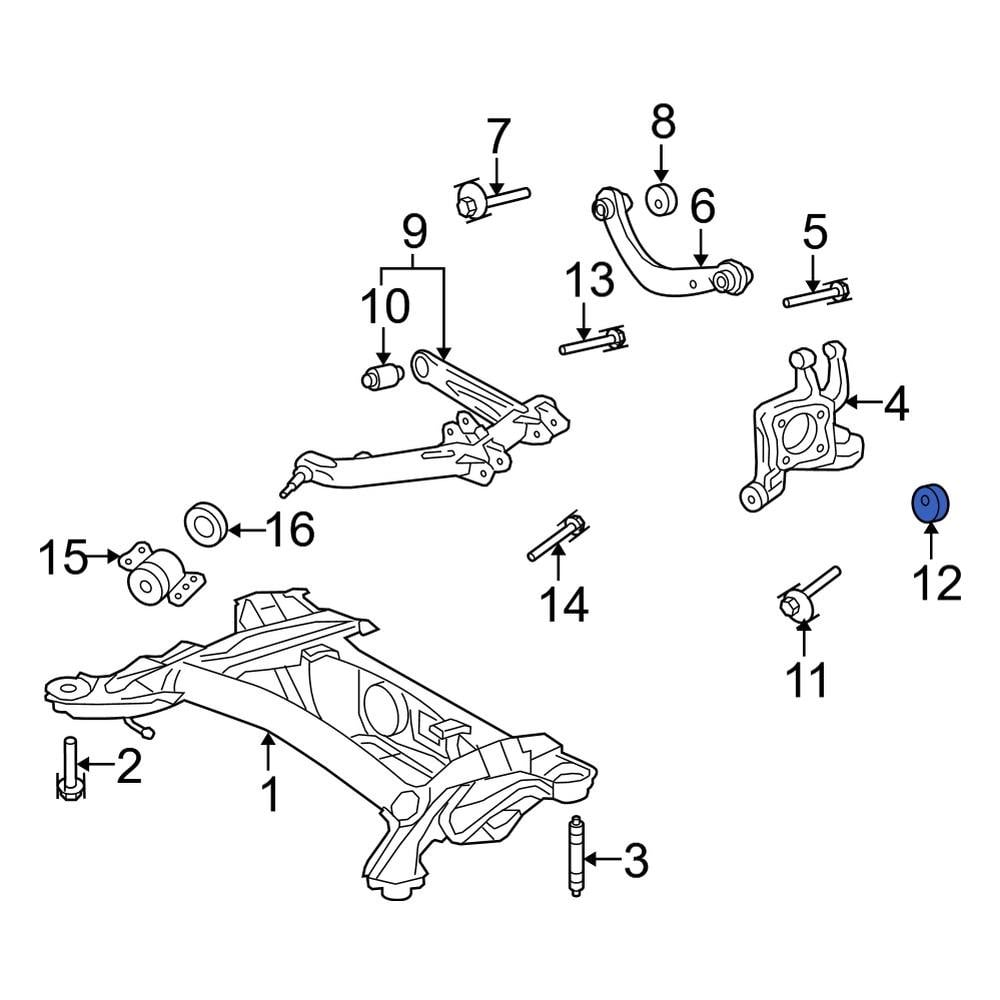 Toyota OE 4845232040 - Rear Alignment Camber Adjusting Eccentric