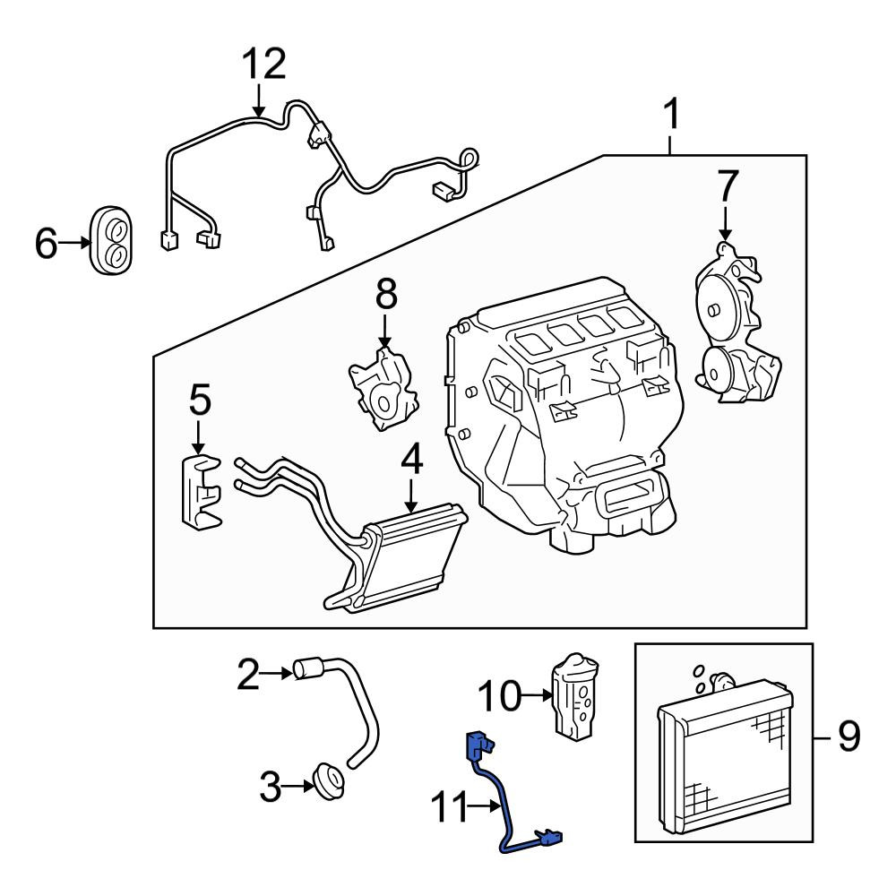 Toyota OE 8862541030 - A/C Evaporator Temperature Sensor