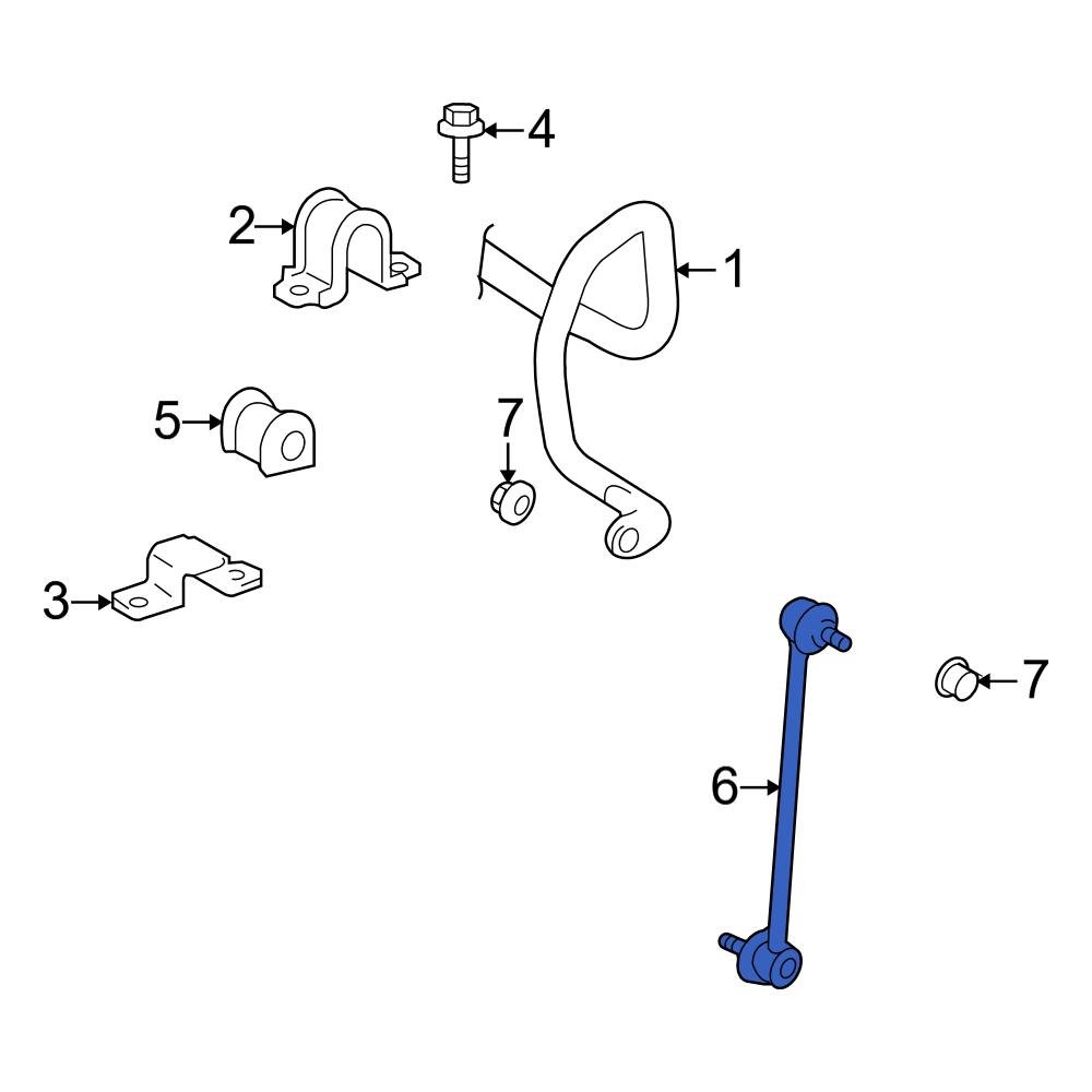 Toyota OE 4882006040 - Front Suspension Stabilizer Bar Link